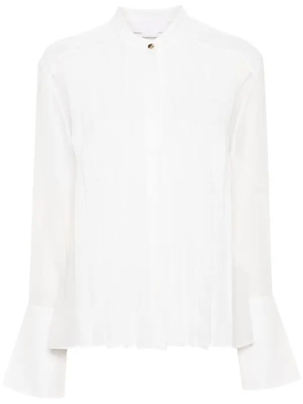 GENNY Pleated Silk Shirt