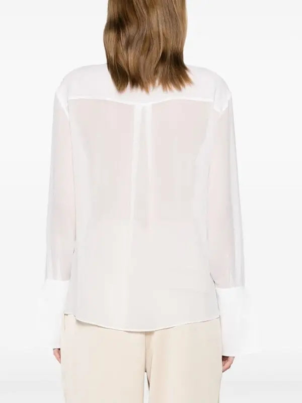 GENNY Pleated Silk Shirt
