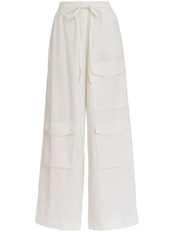 Essentiel Antwerp Fopy Wide-leg Cotton Pants