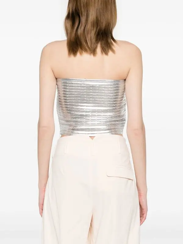 GENNY Laminated Cropped Top