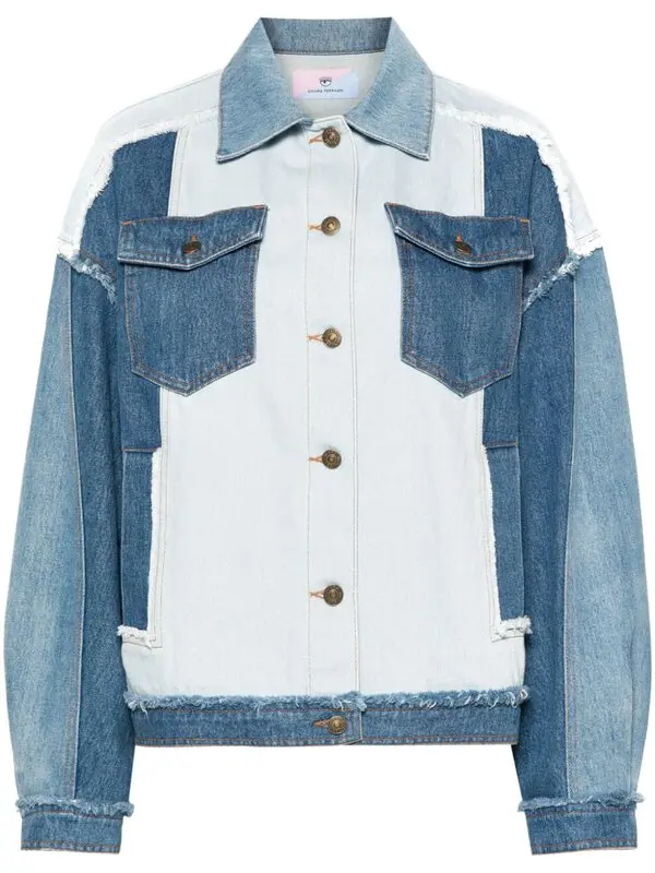 CHIARA FERRAGNI Patchwork Denim Jacket
