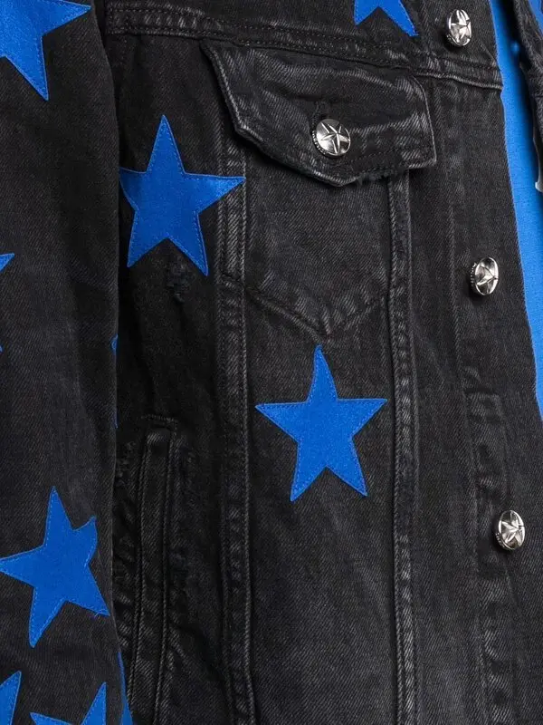 Amiri Chemist Star Denim Jacket - Black