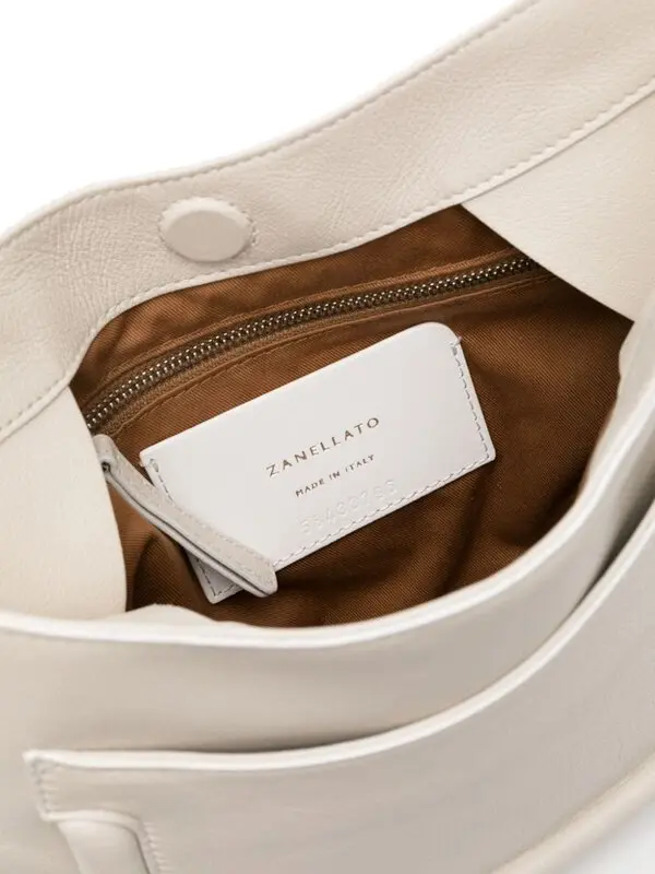 ZANELLATO Small Demi Piuma Shoulder Bag - White