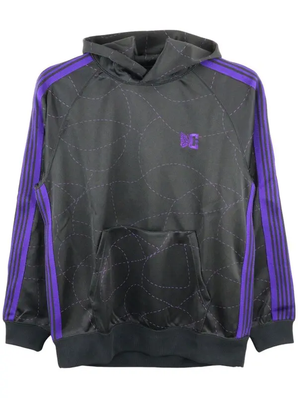 Needles Graphic-print Hoodie - Black