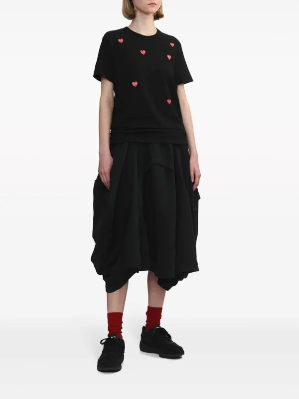Play Comme Des Garcon Scattered Hearts T-shirt - Black