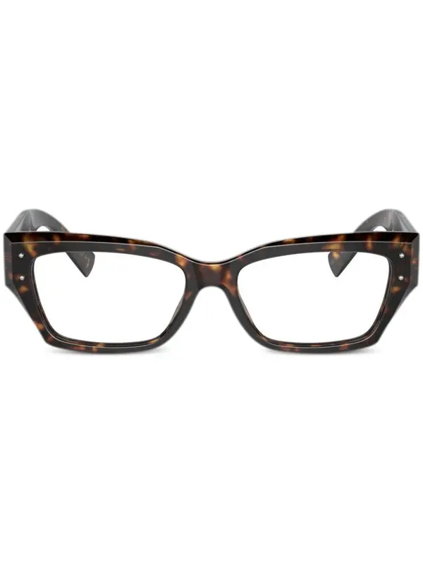Dolce & Gabbana Rectangle-frame Glasses - Brown