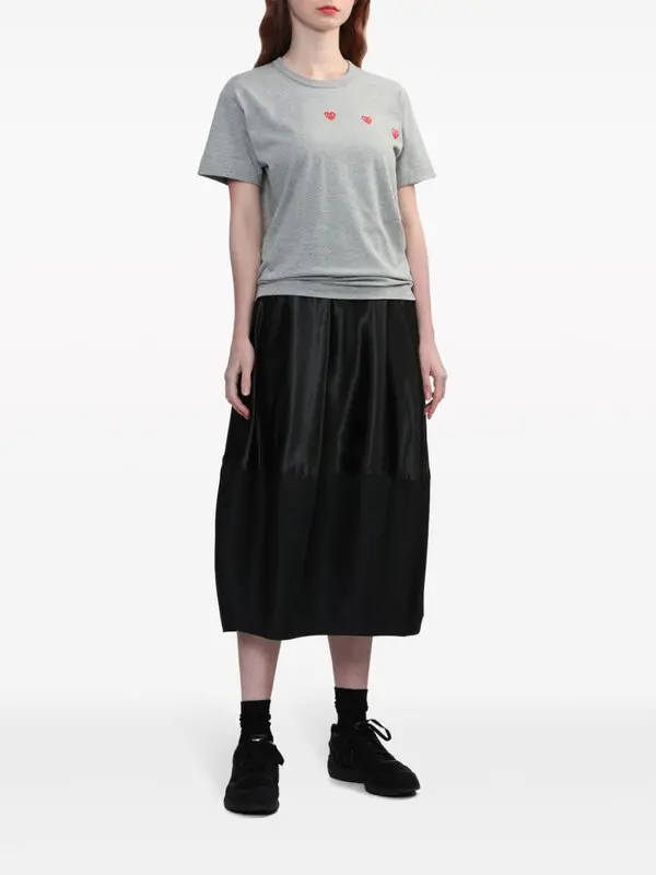 Play Comme Des Garcon Triple Hearts T-shirt