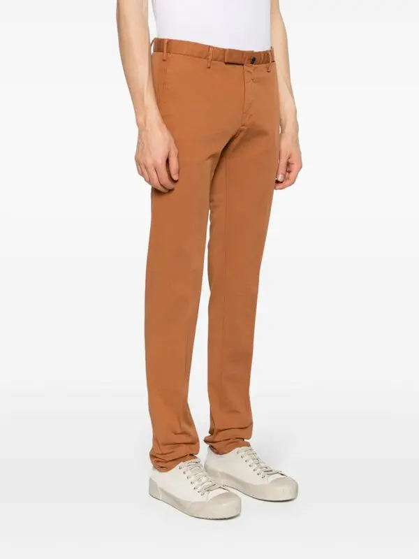 Incotex Mid-rise Tapered Chinos - Brown