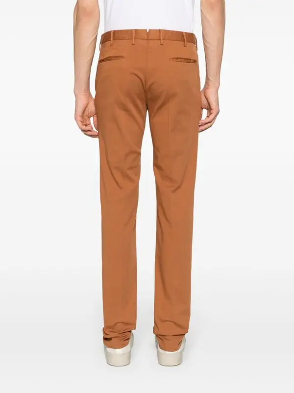 Incotex Mid-rise Tapered Chinos - Brown