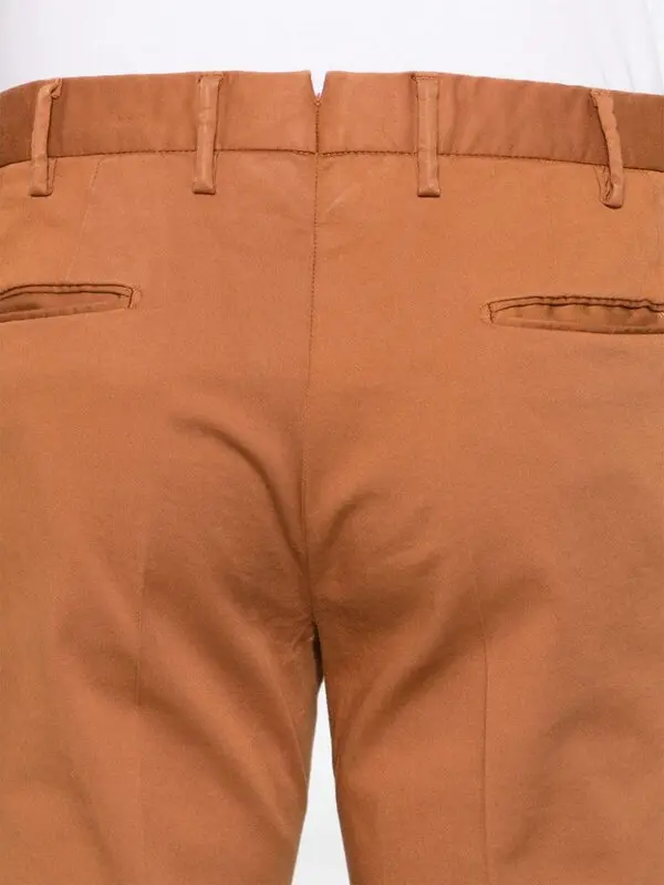 Incotex Mid-rise Tapered Chinos - Brown