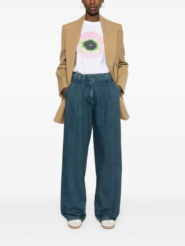 GOLDEN GOOSE Flavia High-waisted Straight-leg Jeans - Blue