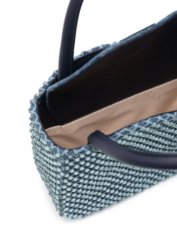 LE SILLA Gilda Rhinestone-embellished Mini Bag - Blue