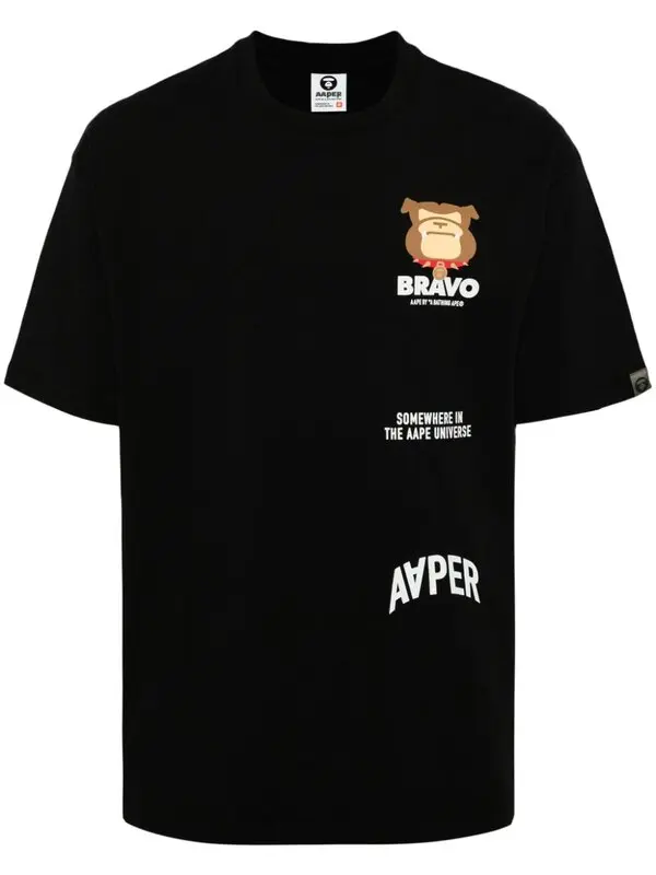 AAPE BY *A BATHING APE Aaper Bravo Printed T-shirt