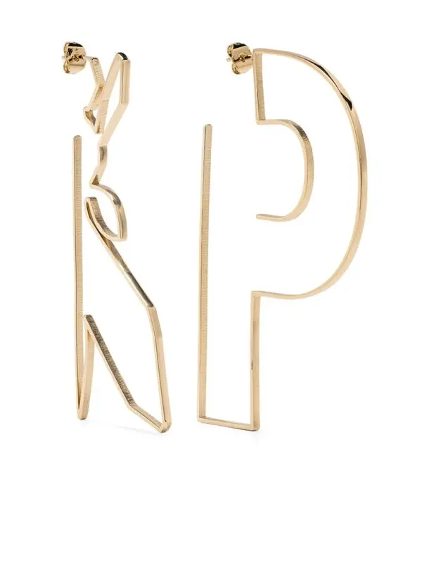 Patrizia Pepe P And Fly Earrings - Gold