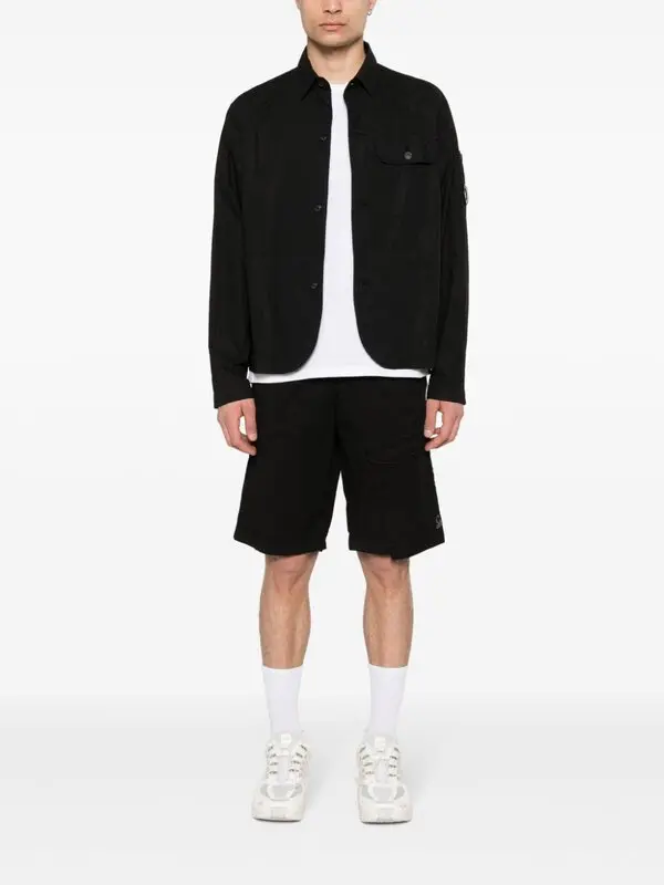 C.P. COMPANY Logo-embroidered Cargo Shorts