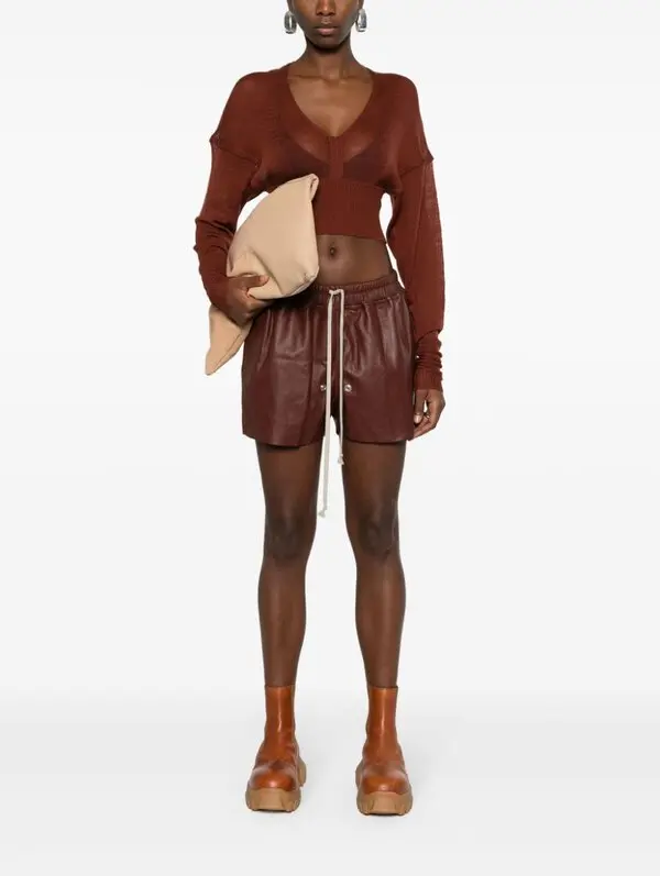 Rick Owens Fine-knit Cropped Jumper