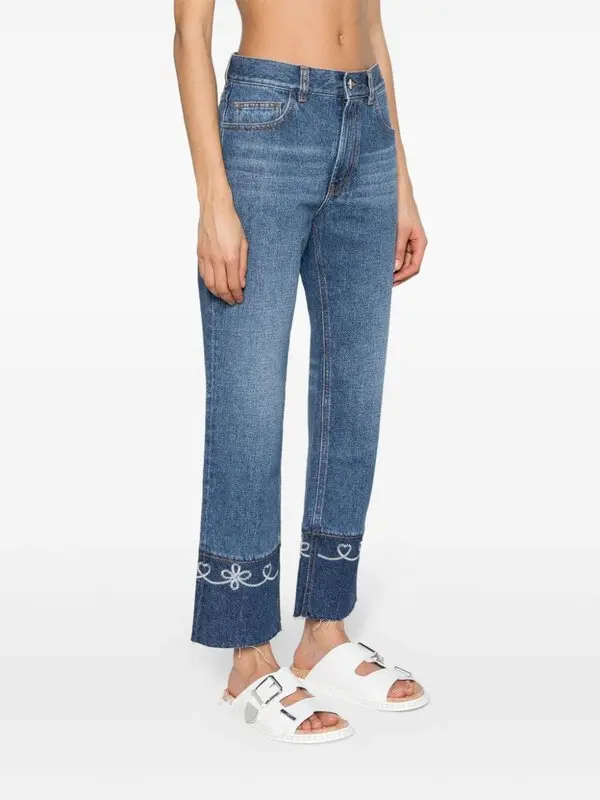 Chloé Masaya Mid-rise Cropped Jeans