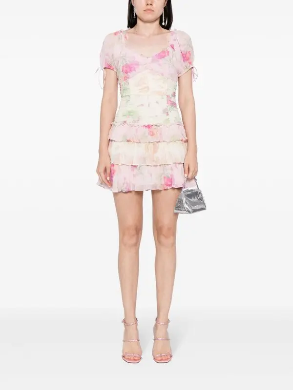 LoveShackFancy Floral-print Minidress
