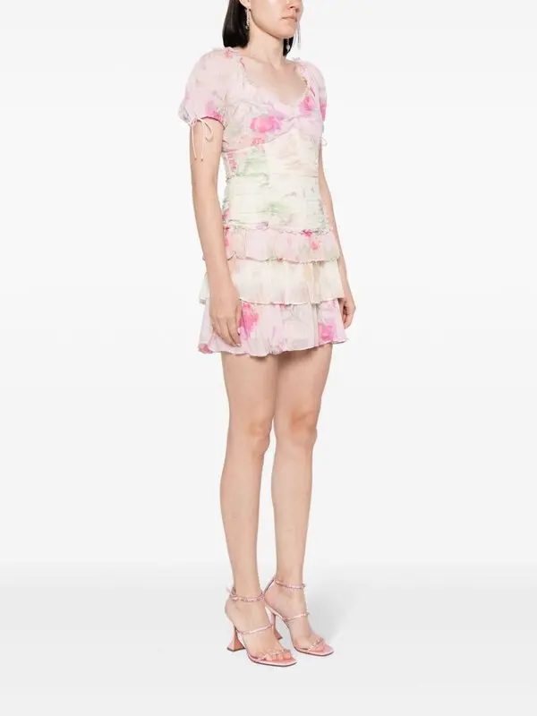 LoveShackFancy Floral-print Minidress