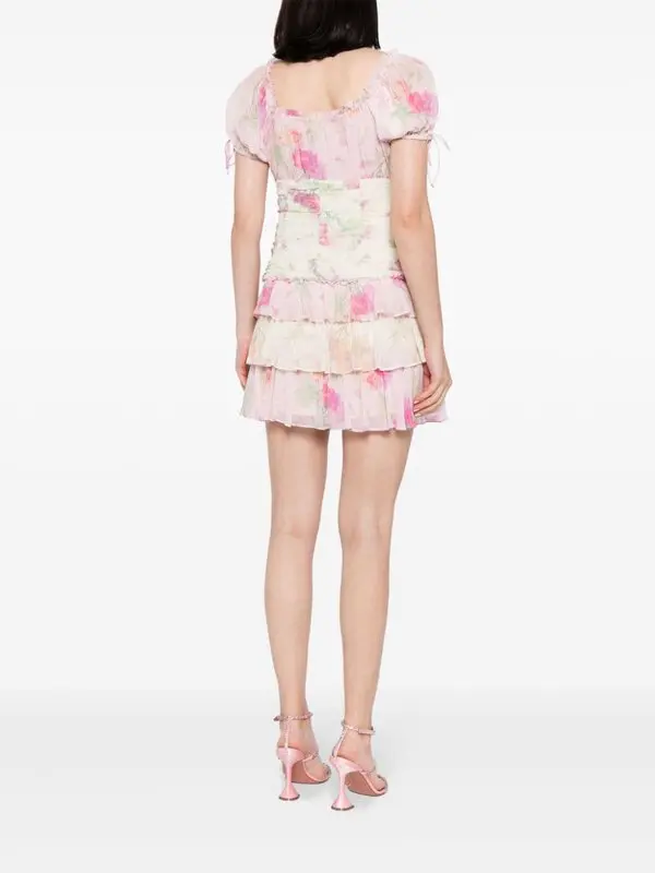 LoveShackFancy Floral-print Minidress