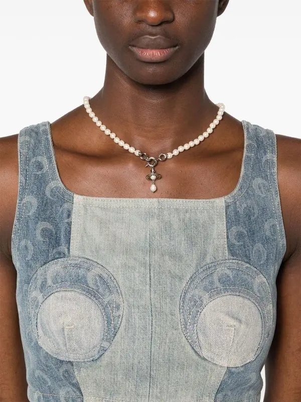 VIVIENNE WESTWOOD Aleksa Orb Pearl Necklace