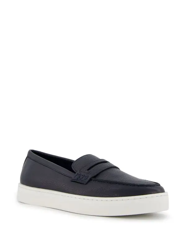 Manolo Blahnik Ellis Leather Loafers - Blue