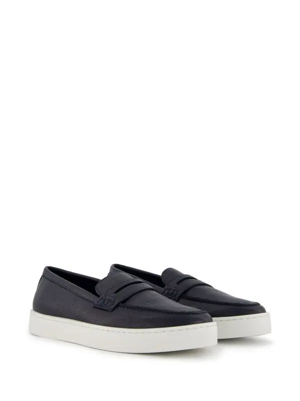 Manolo Blahnik Ellis Leather Loafers - Blue