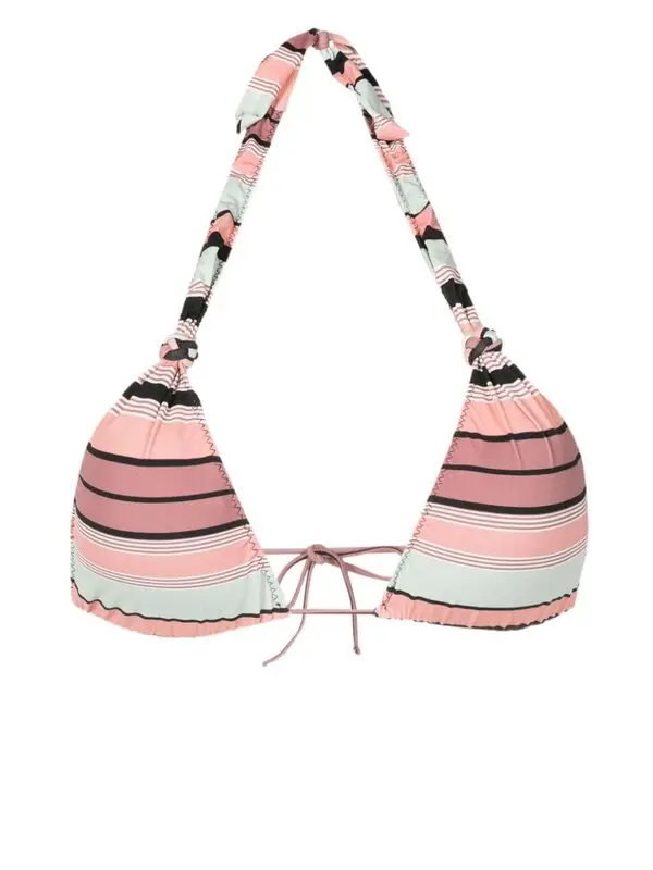 CLUBE BOSSA Rings Striped Bikini Top - Multicolour
