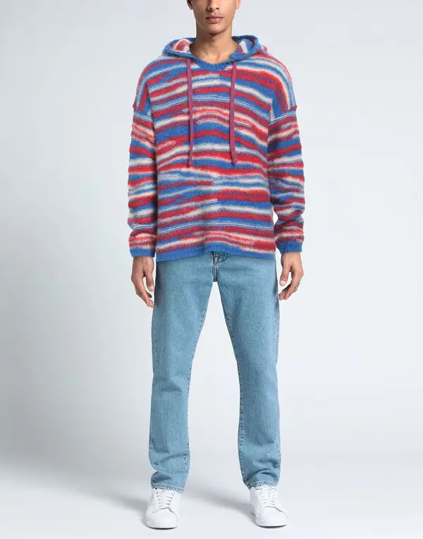 ERL Striped Hooded Sweater - Blue