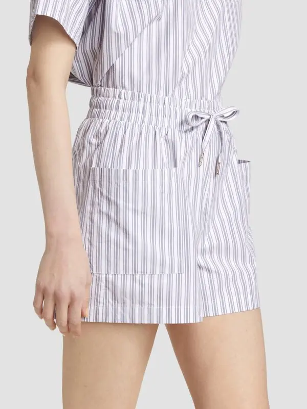 STELLAE DUX Soft Striped Cotton Shorts