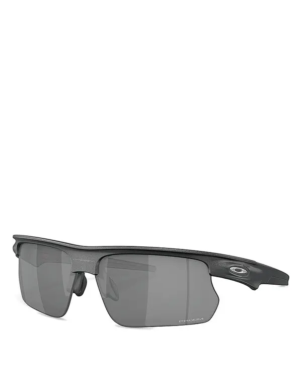 Oakley Bisphaera Rectangular Sunglasses - Black/gray Polarized Solid