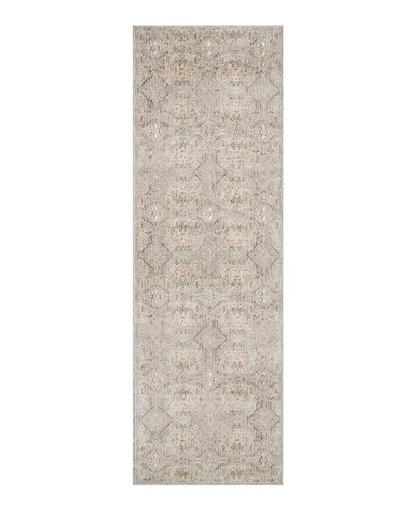 AMBER LEWIS X LOLOI Amber Lewis Zuma Zum-05 Runner Area Rug, 2'7 X 12 - Silver/multi