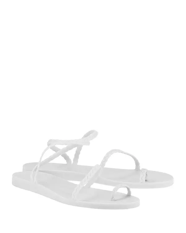 ANCIENT GREEK SANDALS Eleftheria Braided Jelly Sandals - White