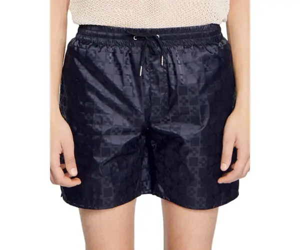 Sandro Square Cross 5 Board/boxer Swim Shorts