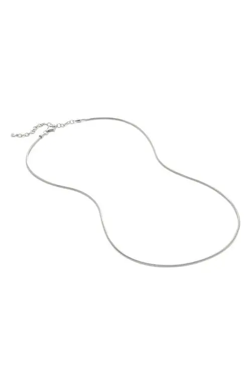 Monica Vinader Thin Snake Chain Necklace - Sterling Silver
