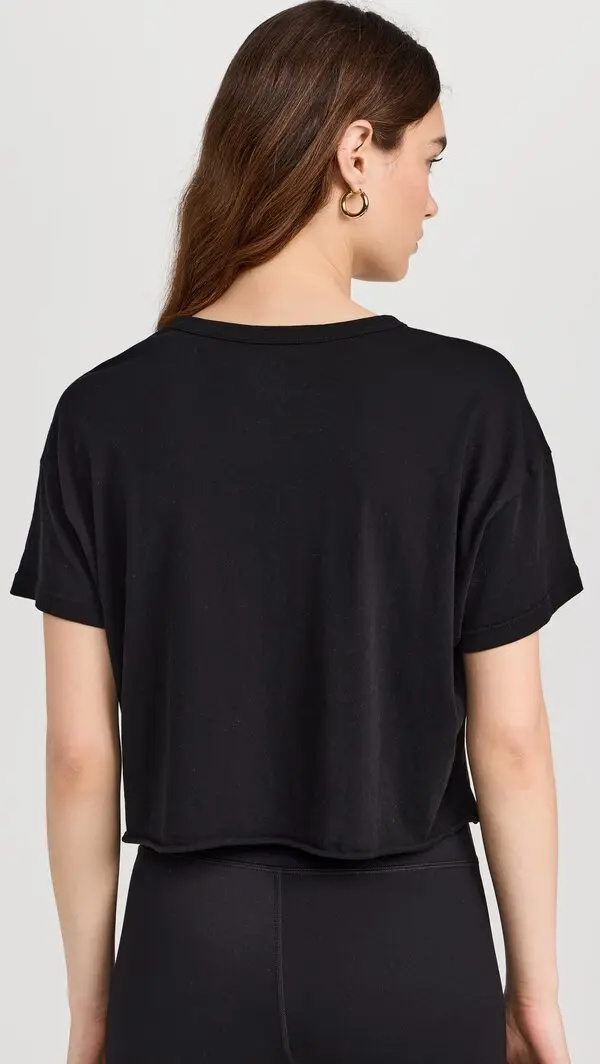 Year Of Ours Yos Cropped Tee - Black