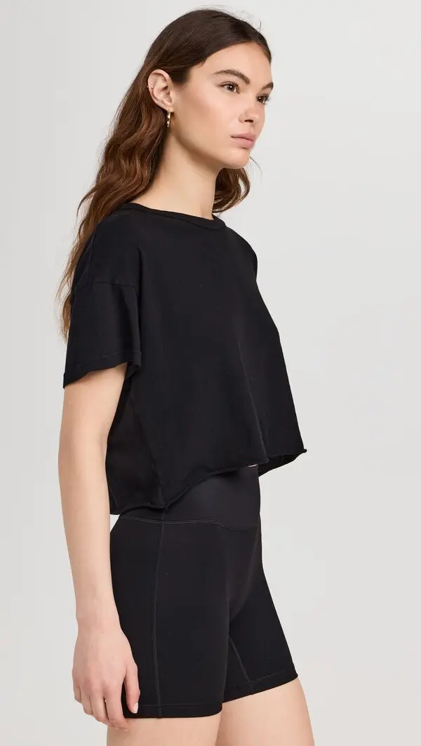 Year Of Ours Yos Cropped Tee - Black