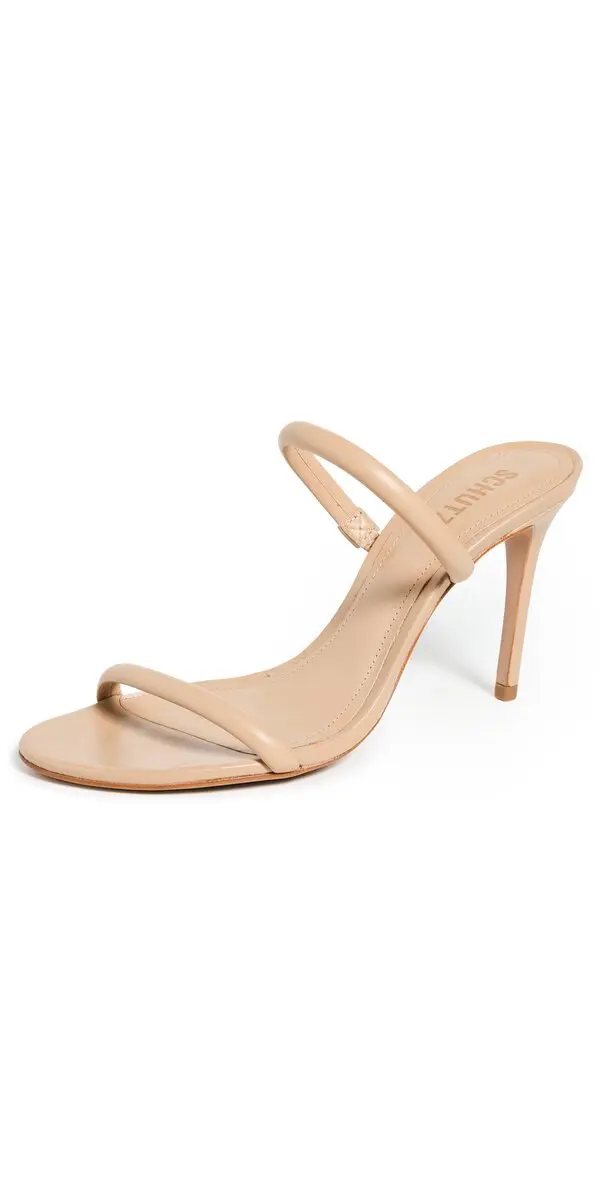 Schutz Taliah Sandal Heels - Light Nude