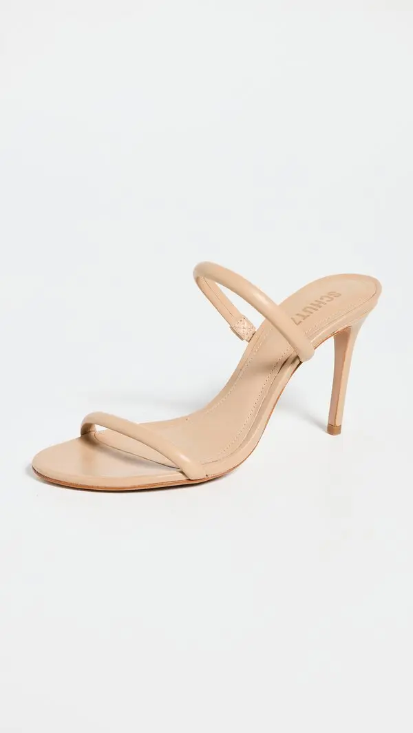 Schutz Taliah Sandal Heels - Light Nude