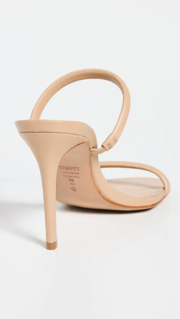 Schutz Taliah Sandal Heels - Light Nude