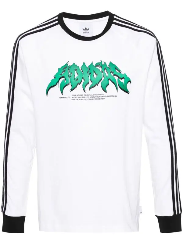 Adidas 3-stripes Cotton T-shirt - White