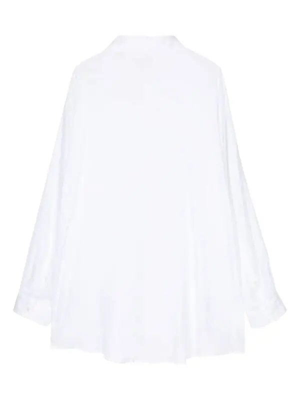 Isabel Benenato Long-length Cotton Shirt