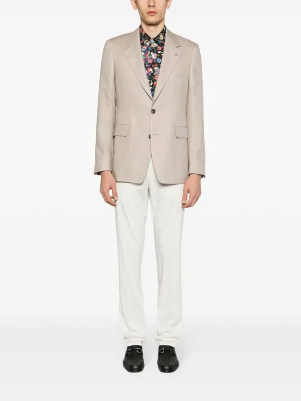 LARDINI Mid-rise Tapered Chinos - Neutrals