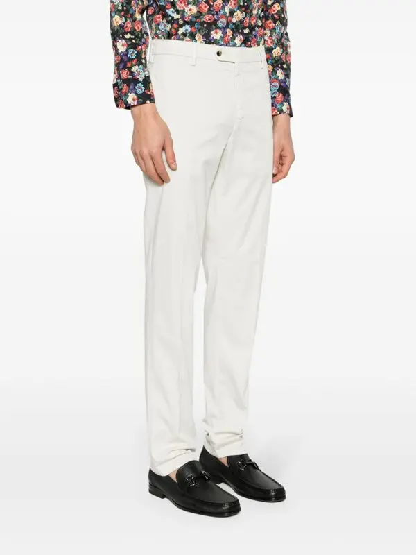 LARDINI Mid-rise Tapered Chinos - Neutrals