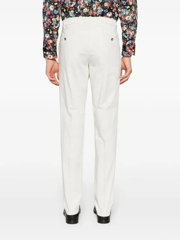LARDINI Mid-rise Tapered Chinos - Neutrals