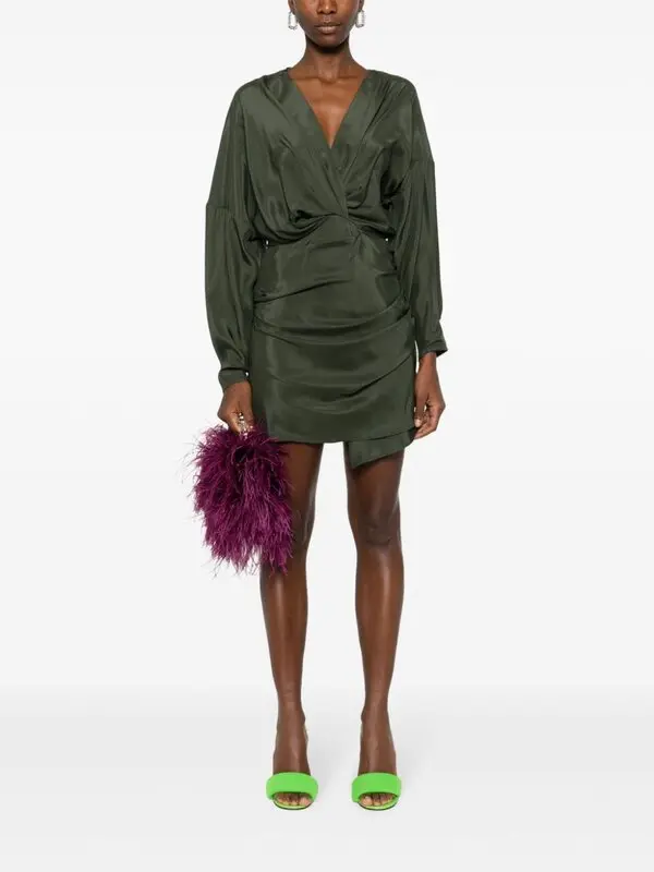 Gauge81 Asuka Draped Silk Dress
