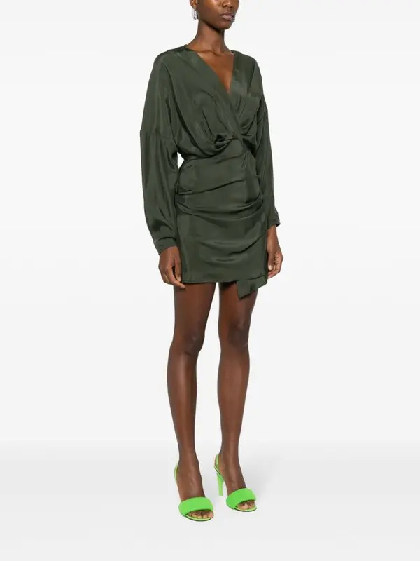 Gauge81 Asuka Draped Silk Dress