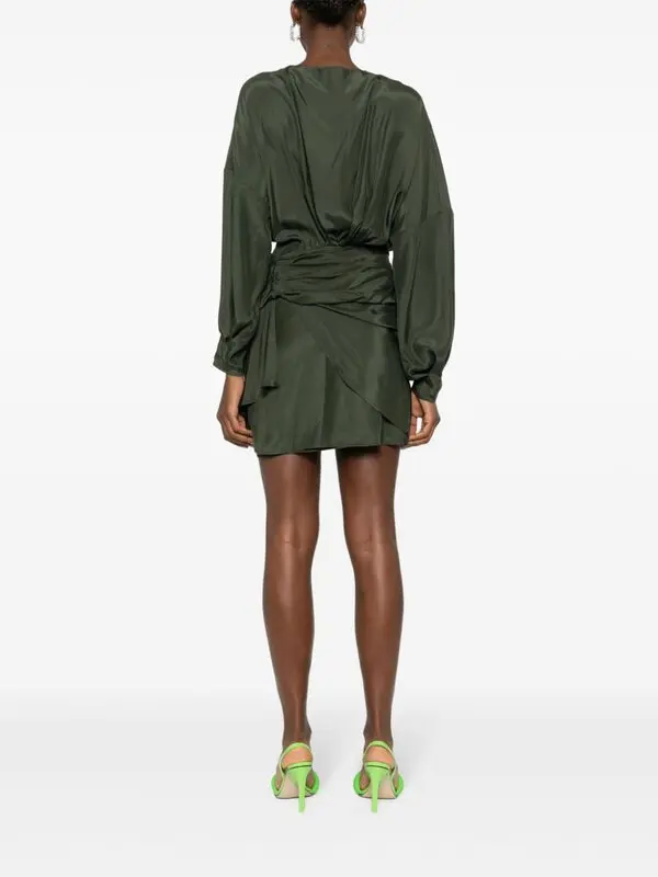 Gauge81 Asuka Draped Silk Dress