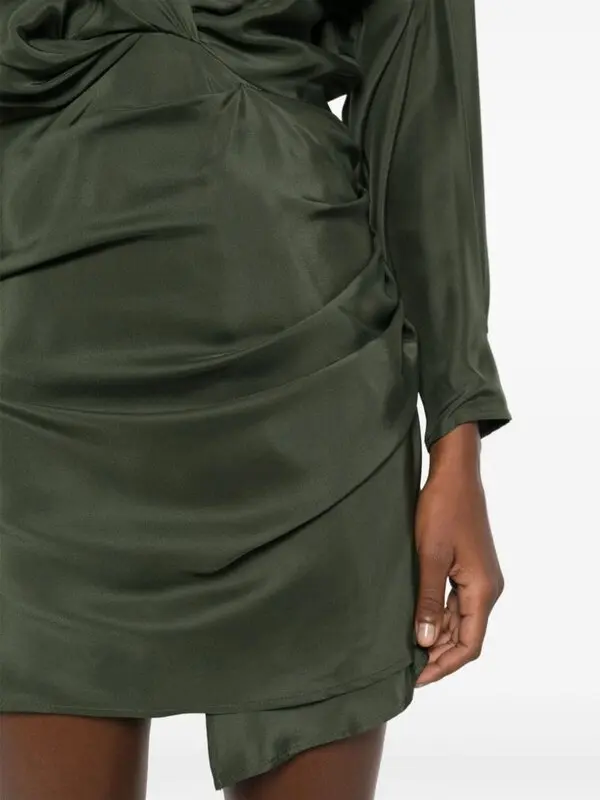 Gauge81 Asuka Draped Silk Dress