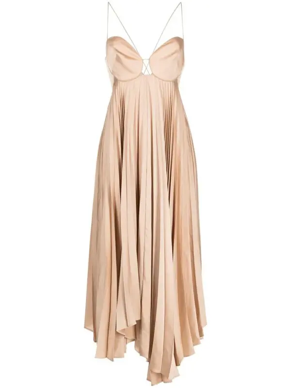 Acler Willcocks Pleated Midi Dress